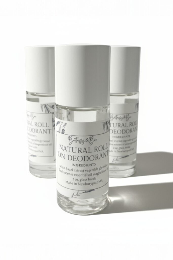 Aluminum Free Deodorant, Magnesium Based, Natural Ingredients, Roll On